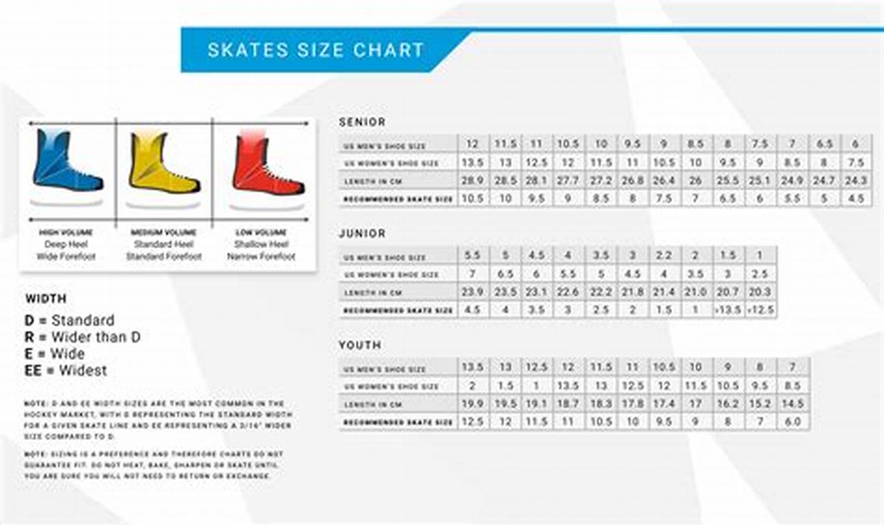 Find Your Fit: Ice Skate Sizes Chart Guide + Tips